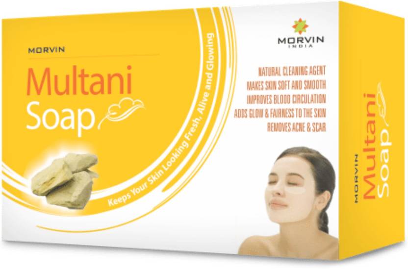 MORVIN Multani Mitti Natural Glowing Soap ( 4 x 75 g ) - Price in India ...