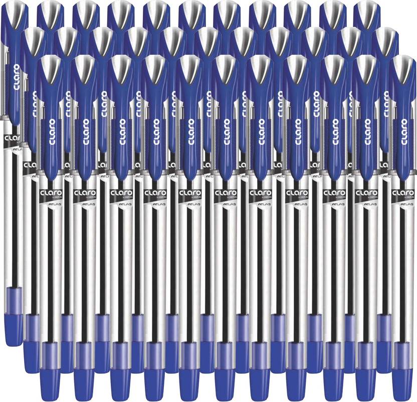 Claro by Milton Atlas Blue ink Pack of 30 Ball Pen - Buy Claro by ...