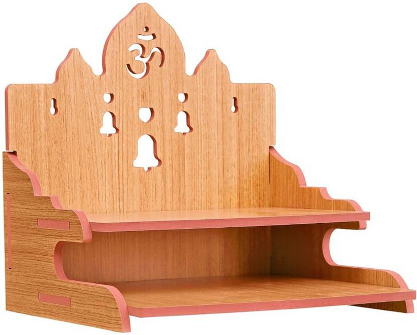 KISAN INDIA ENTERPRISE Wall Hanging MDF Wooden Temple with Door Big ...