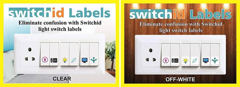 Sudha Ad Print Switch id Labels/Stickers for Home appliances (1+1 Combo ...