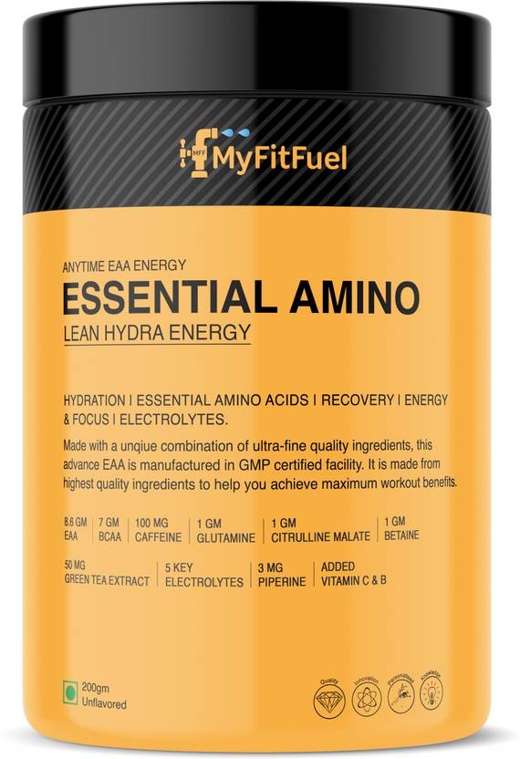 Myfitfuel Eaa Plus Essential Amino Acid 200gm Unflavored Eaa
