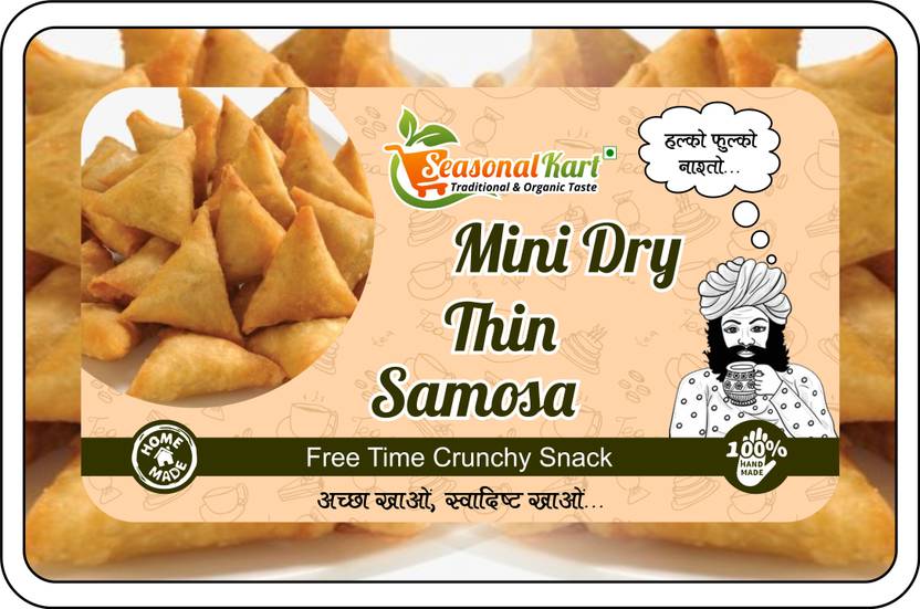 Seasonal Kart Mini Samosa|Mini Dry Samosa Tea Time Pantry Snacks Nastha ...