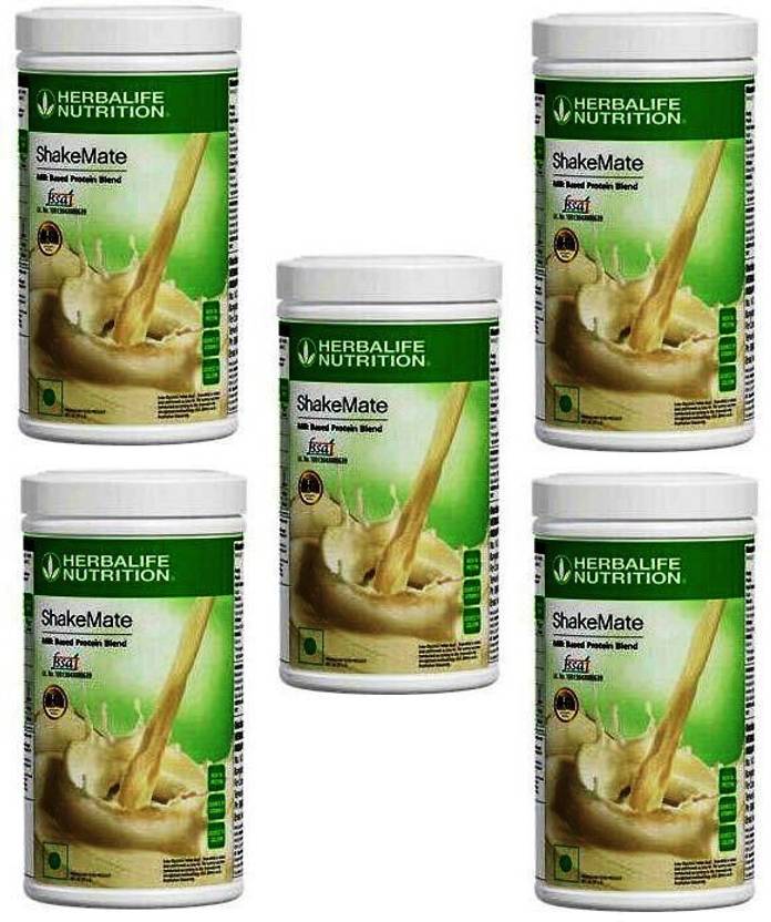 HERBALIFE SHAKEMATE MILK POWDER COMBO PACK OF FIVE PIECES Whey Protein ...