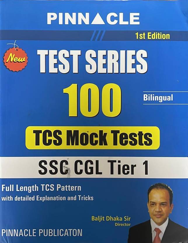 Pinnacle Test Series 100 Tcs Mock Tests Ssc Cgl Tier 1 Bilingual: Buy ...