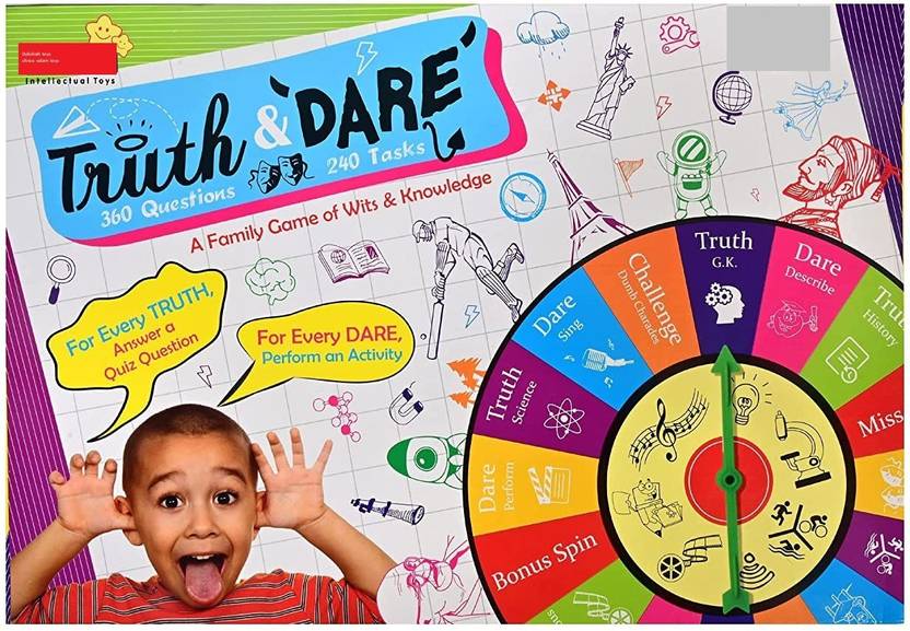 Dykidrah Truth & Dare 360 Questions 240 tasks Kids Party & Fun Family ...
