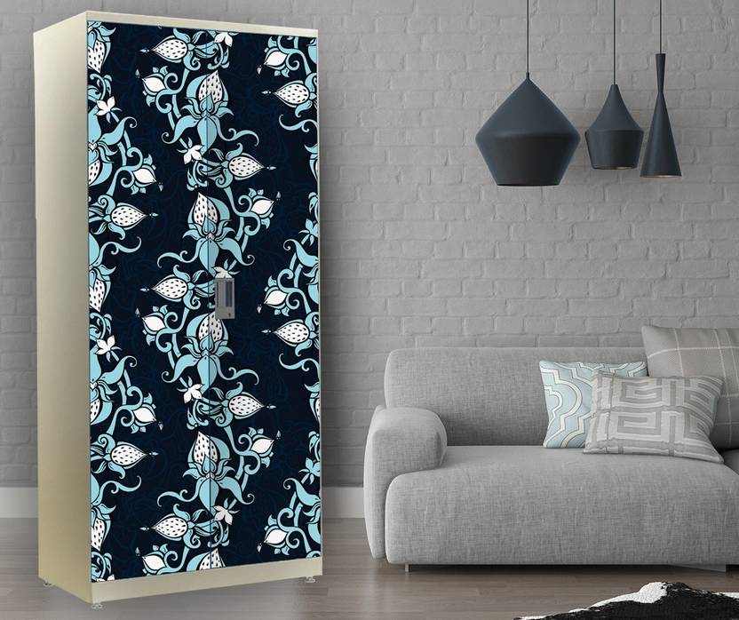 digital print world Almirah Sticker Extra Large Floral Design for ...