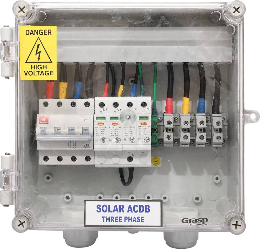 AEC ACDB THREE PHASE 63AMP FOR SOLAR PANEL AC Distribution Box For ...