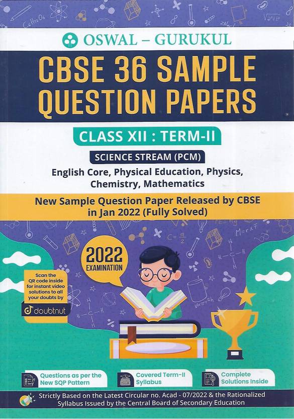 Oswal Gurukul Cbse 36 Sample Question Papers Class-12 Term-2 Science ...