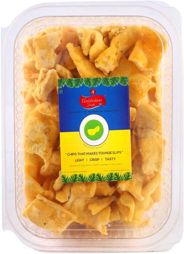 AMBIKESHWAR FOODS Besan Papdi /Chips Indian Snacks Homemade & Ready To ...