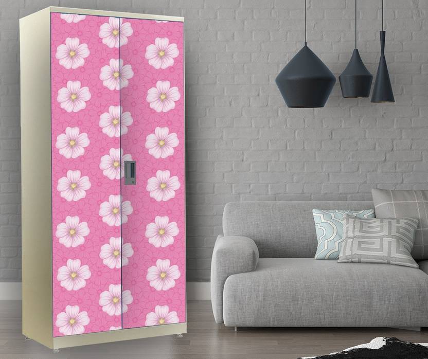 digital print world 84 cm Almirah Sticker Extra Large Floral Design for ...