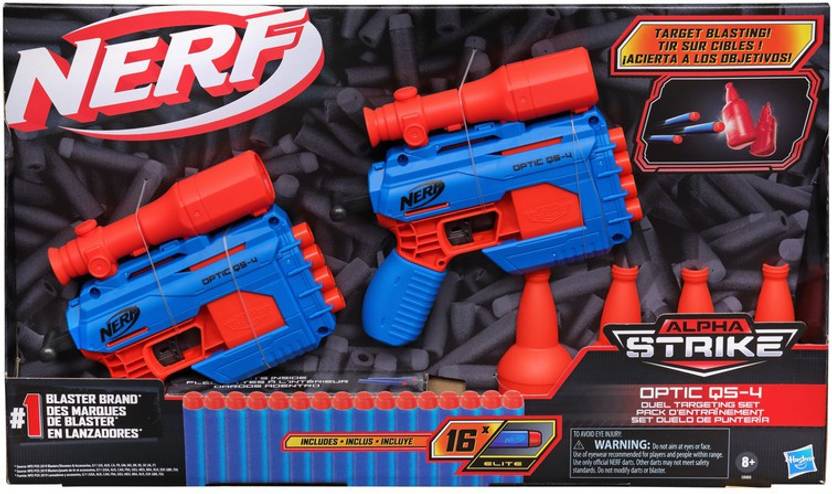 Nerf Alpha Strike Optic QS-4 Duel Targeting Set Includes Blasters,Half ...
