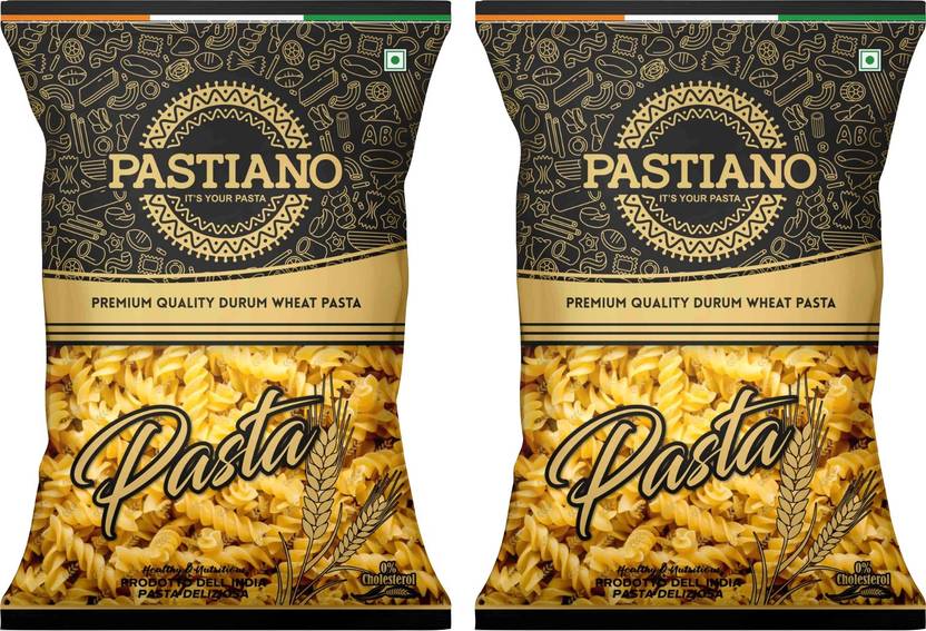 PASTIANO FUSILLI DURUM WHEAT PASTA- 1 KG PACKET EACH- PACK OF 2 ...