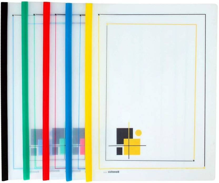 Flipkart.com | Sloies Combo of 5 stick file folder, transparent file ...