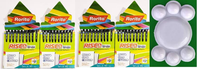 Rorito RISEO 1.0 mm OMR Answer Sheet Marking Pen BLACK 40 Pcs With 1 ...