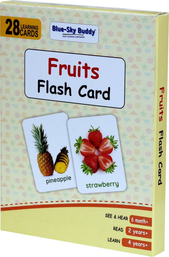 Blue-Sky Buddy Flash Cards for Kids Early Learning | Picture and ...