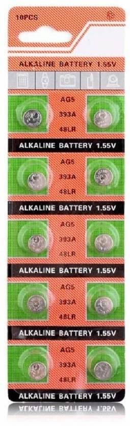 Flysmart AG5 393A LR754 SR48 Button Cell Batteries [10-Pack] Battery ...