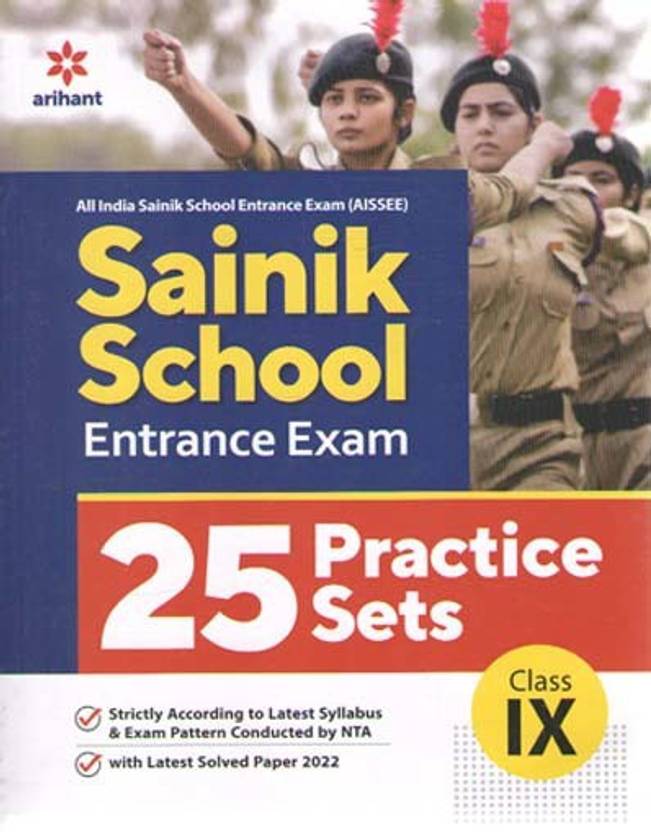Arihant Sainik School Entrance Exam (Aissee) 25 Practic Sets Class-9 ...