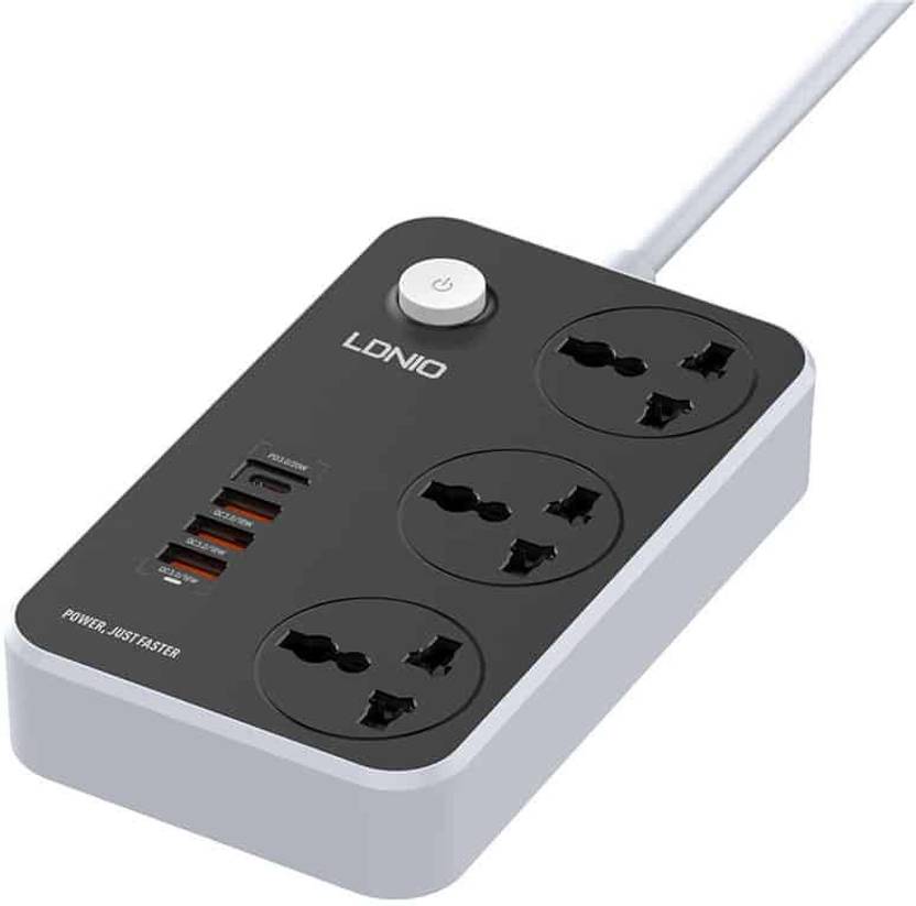 LDNIO PowerStrip with 20W Fast PD/Type C,2500W 10A Extension Cord,3 ...