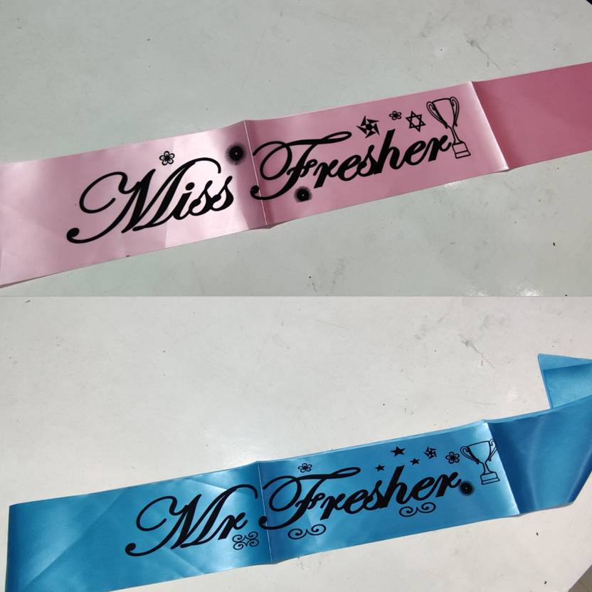Exquisite Combo Pack for College Farewell Party(Satin Sash for Mr ...