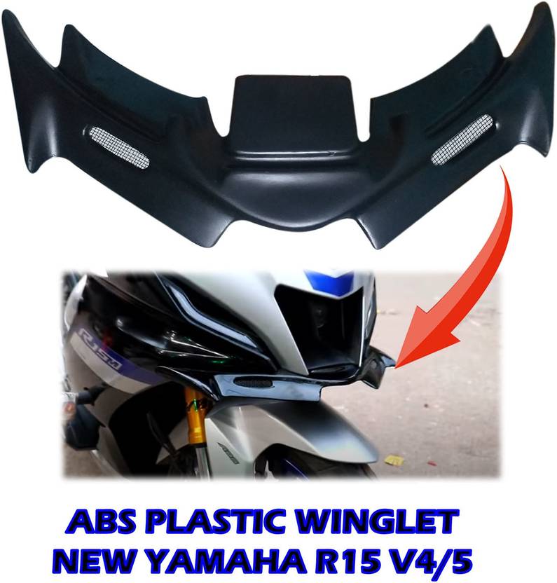 AXWee Winglet for Yamaha R15M,R15 V4 (Matt Black) Bike Fairing Kit ...