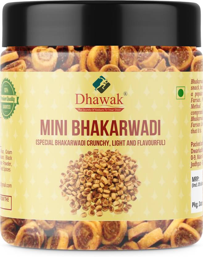 Dhawak Gujrati Mini Bhakarwadi Bakarwadi Crunchy Light and Flavourful ...