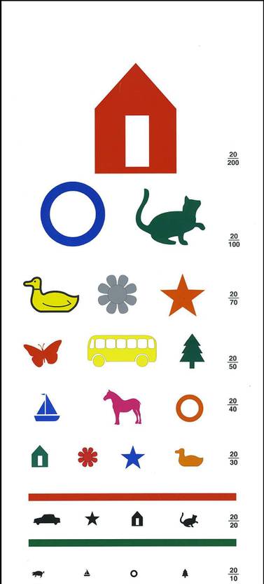 ECP pediatric Vision Test Chart Price in India - Buy ECP pediatric ...