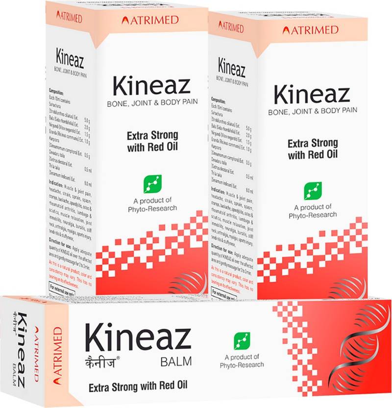 Atrimed Kineaz Liniment & Balm for bone, joint & body pain Combo set ...