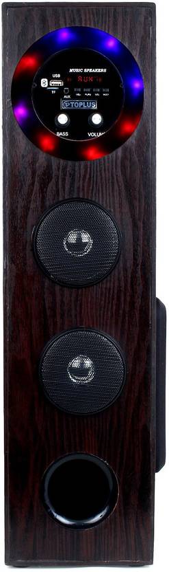 Buy TOPLUS GNS-Discovery Multimedia Bluetooth Tower Spyker (Brown) Home ...