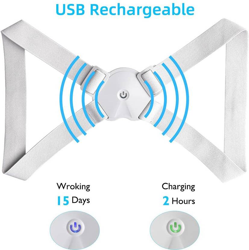 AMT Smart Posture Corrector Sensor Vibration Pain Relief from Neck Back ...