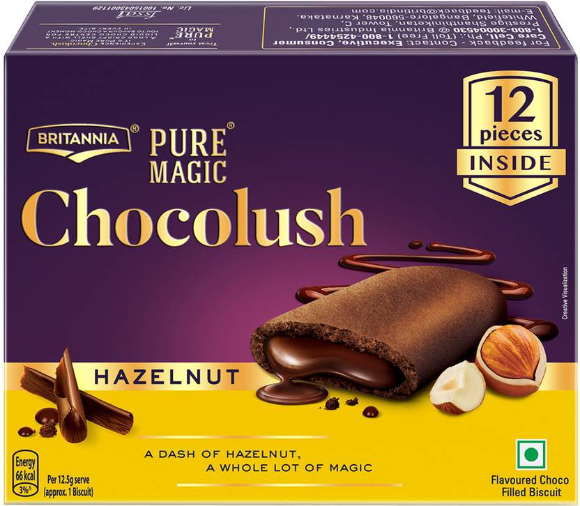 Britannia Pure Magic Chocolush Hazelnut Cream Filled Price In India