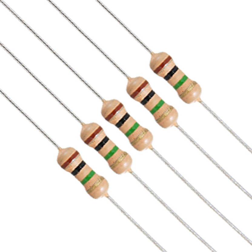 LAB PARTS 200 Pcs 1M ohm (mega-ohm) Resistor, ±5% Tolerance, 1/4W Fixed ...