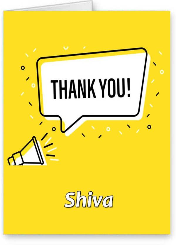 Midas Craft Thank You Shiva Gratitude Quotes 23 Greeting Card Price in ...