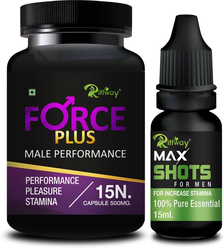 Riffway Force Plus Ayurvedic Supplement & Max Shots Oil For S-E-X Power ...