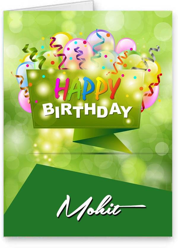 Midas Craft Happy Birthday Mohit Best Wishes Quotes 25 Greeting Card ...