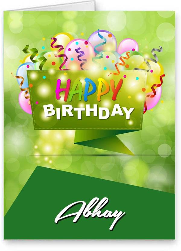 Midas Craft Happy Birthday Abhay Best Wishes Quotes 25 Greeting Card ...