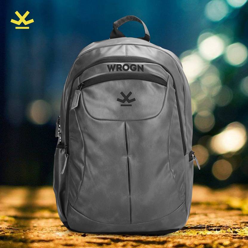 WROGN ARC backpack Unisex with Rain Cover 35 L Laptop Backpack Grey ...