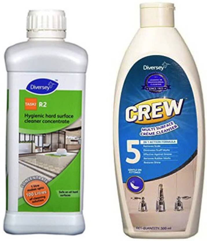 Diversey Taski R2 Floor Cleaner One Liter & Crew Cream Cleanser 500ml ...