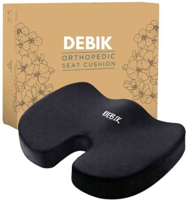 DEBIK Orthopedic Coccyx Seat Cushion Memory Foam Sciatica Relief Hip ...