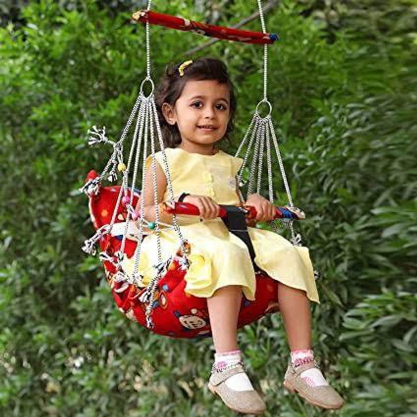 BJIK Cotton baby swing jhula for 1-5 year old children's, baby hanging ...