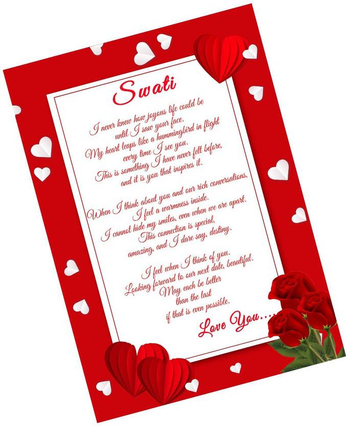 Midas Craft I Love You Swati Love Letter Quotes 27 Greeting Card Price ...