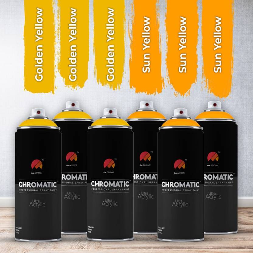 Chromatic Golden Yellow & Sun Yellow. Spray Paint 400 ml Price in India ...