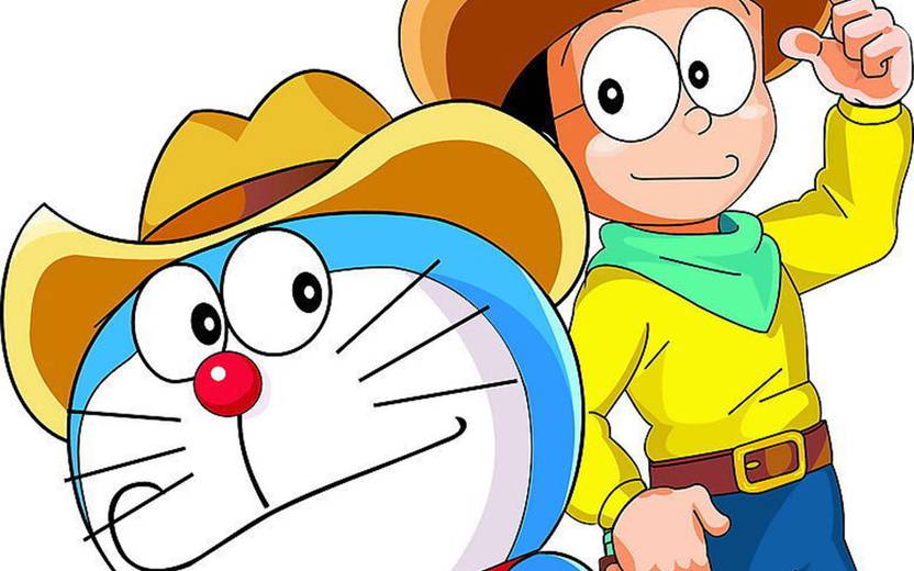 DORAEMON CARTTON CHARACTER HD WALLPAPER ON FINE ART PAPER ON 24X36 ...