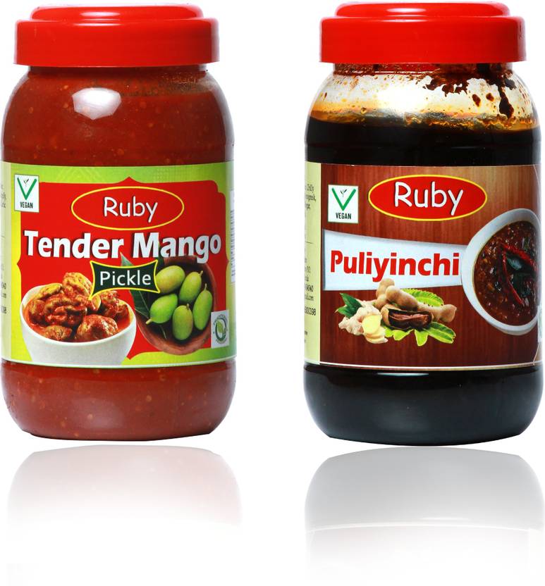 Ruby Kerala Style Tender Mango + Puliyinchi Pickle | Tasty | Unique | Natural | Combo Mango ...