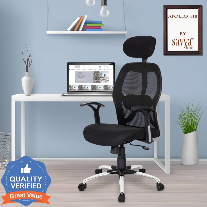 SAVYA HOME Apollo HBCB Mesh Office Executive Chair Price in India - Buy ...