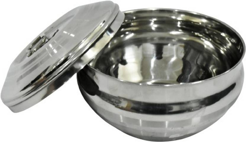 Sonanshi Stainless Steel Belly Shape Roti Dabba/Katordan/Storage ...