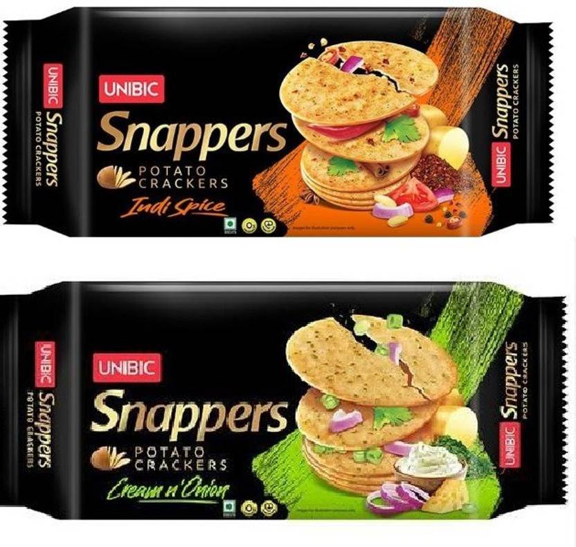 UNIBIC Snappers Potato Crackers Indi Spice And Snappers Potato Crackers ...