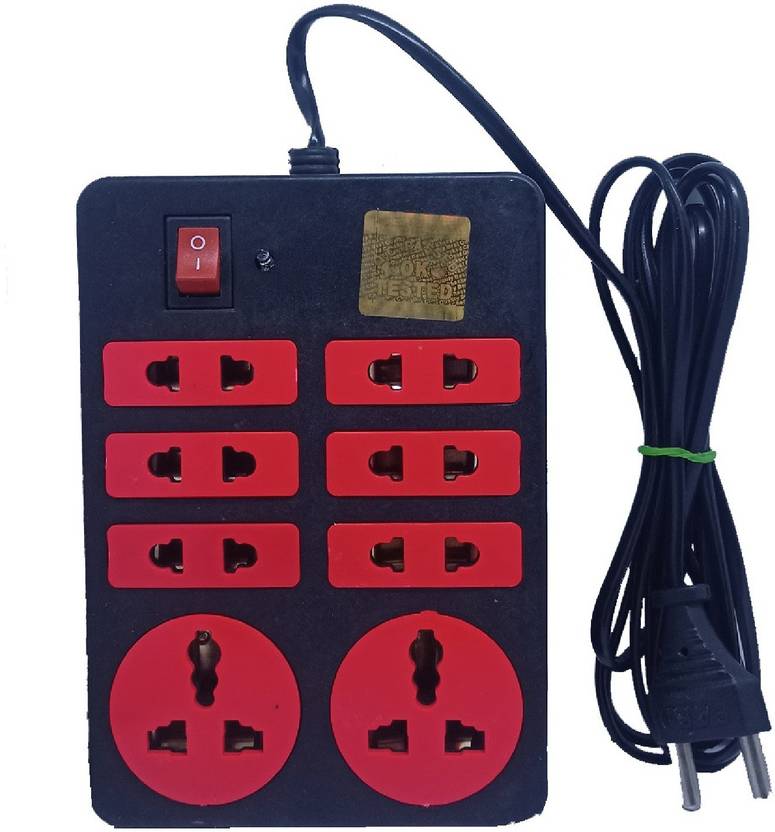 Goods Dock 6 Socket Extension Board with ON/OFF Button for Home ...