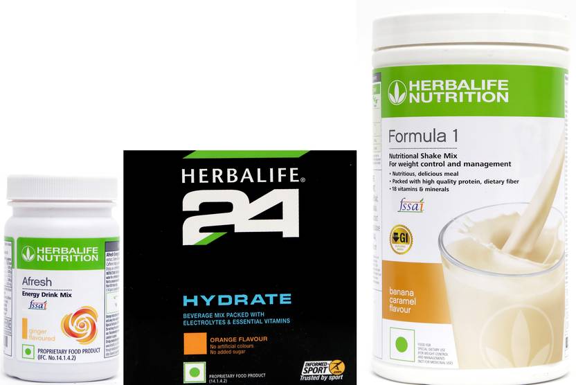 Herbalife Nutrition AFRESH GINGER+HYDRATE+FORMULA 1 BANANA Combo Price ...