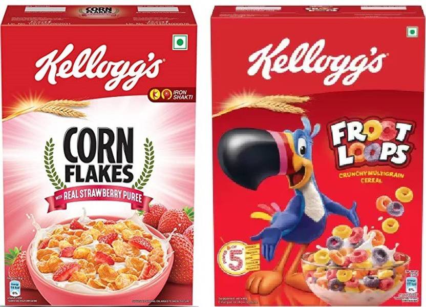 Kellogg's by KELLOGGS FROOT LOOPS & CORN FLAKES REAL STRAWBERRY Box ...