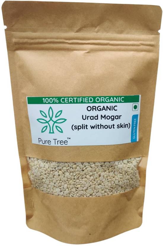 Pure Tree Organic White Urad Dal (Split) (950 g x 2 Pack) Price in ...